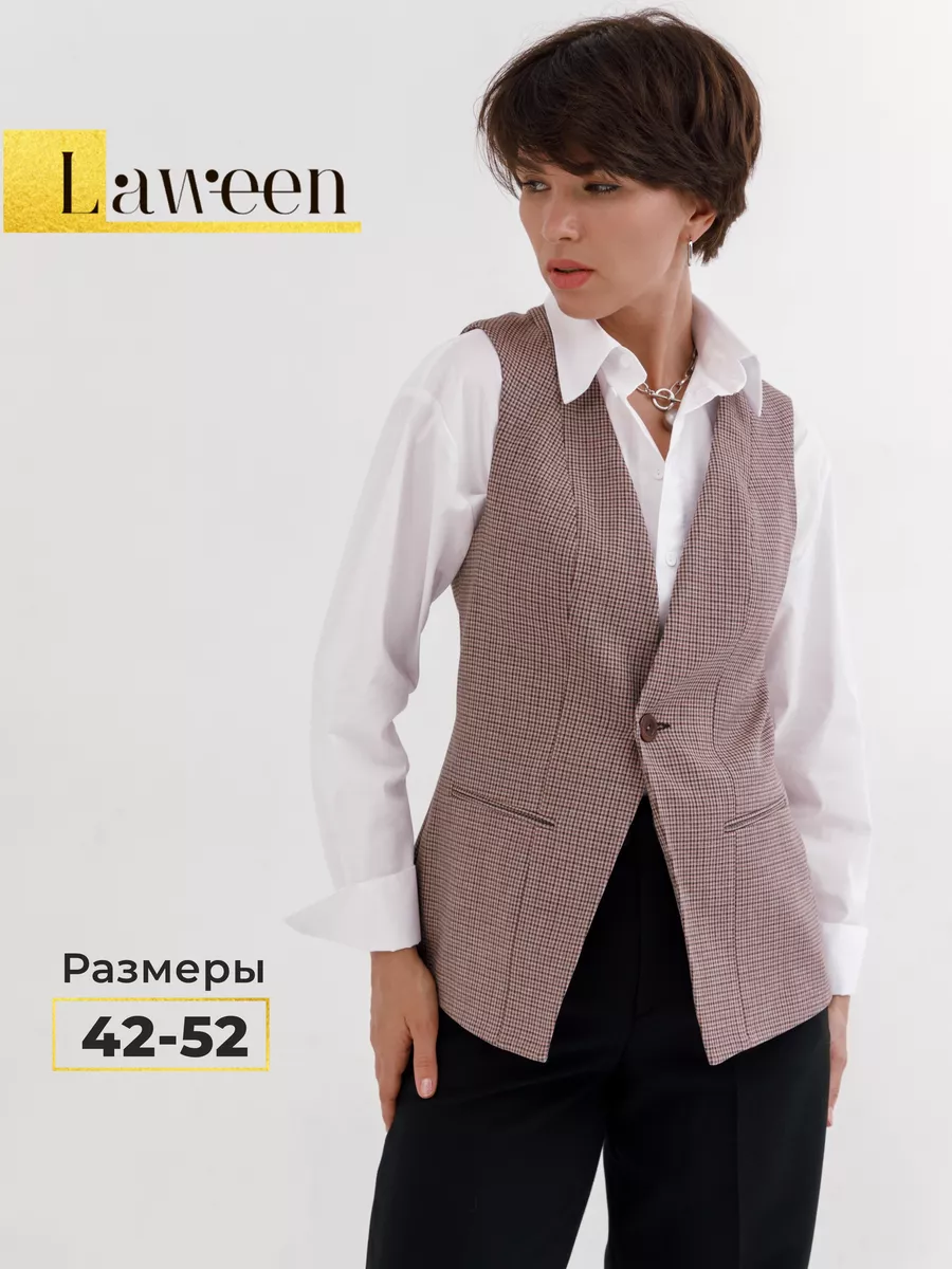 Laween Жилетка костюмная в клетку
